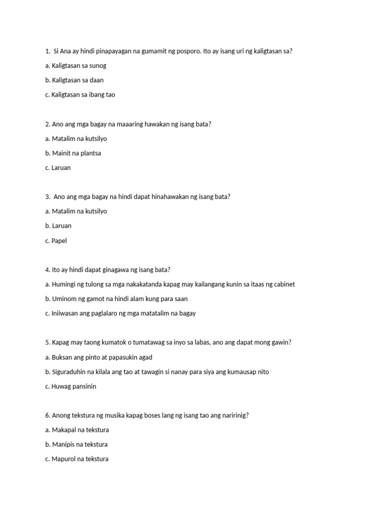 Mapeh Assessment | PDF