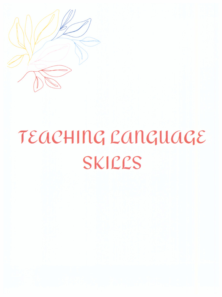 Teaching Language Skills | PDF