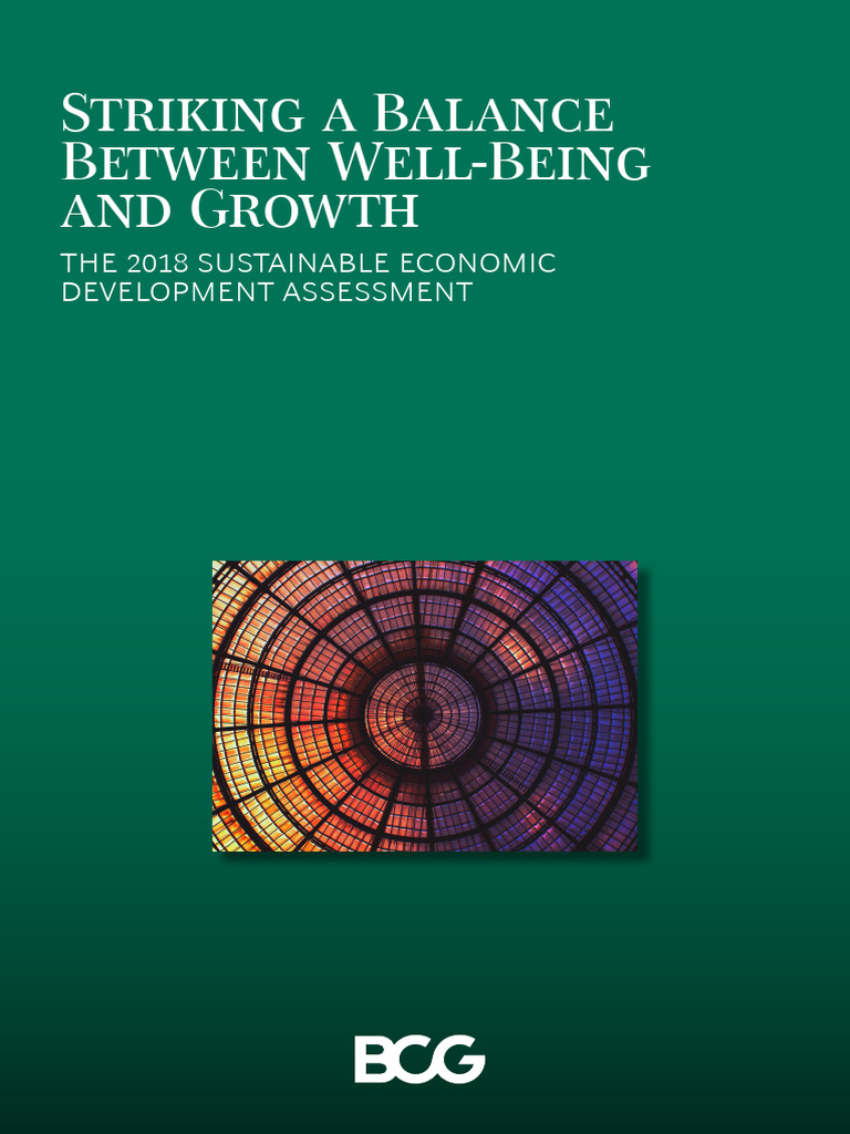 B - 2018 Striking a balance between well being and growth The 2018 ...