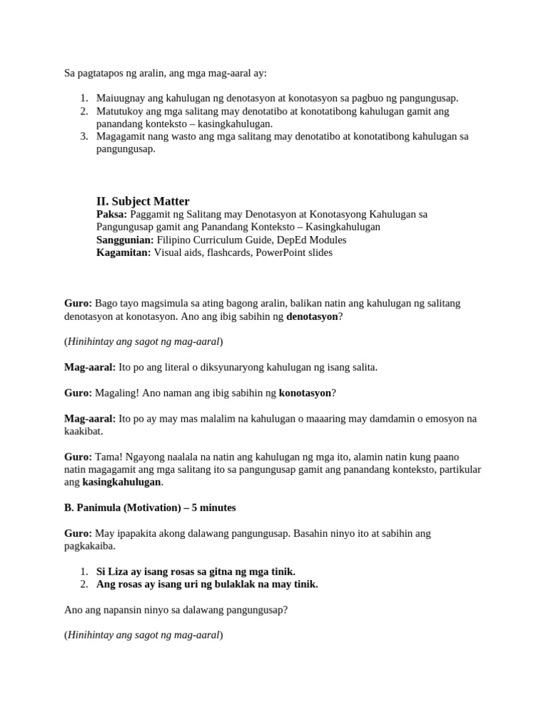 Day 2 Lesson Plans! | PDF