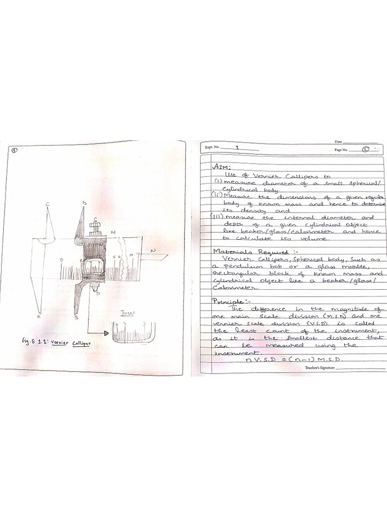 Physics Practical File Sample | PDF