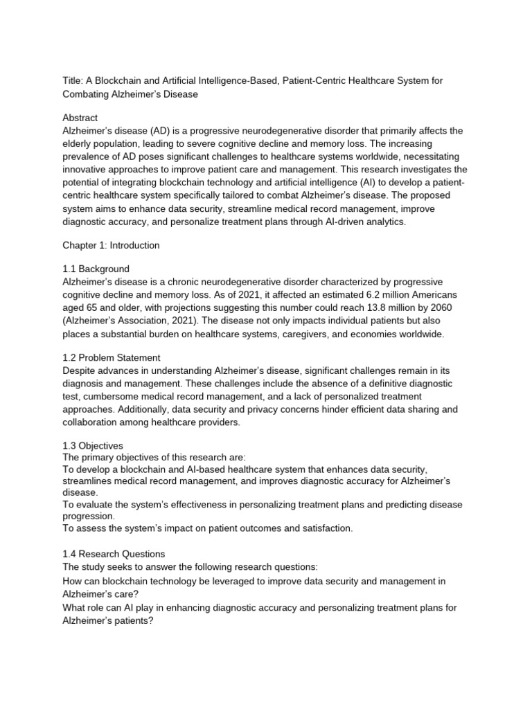 Title-A Blockchain and Artificial Intelligence-Based, Patient-Centric ...