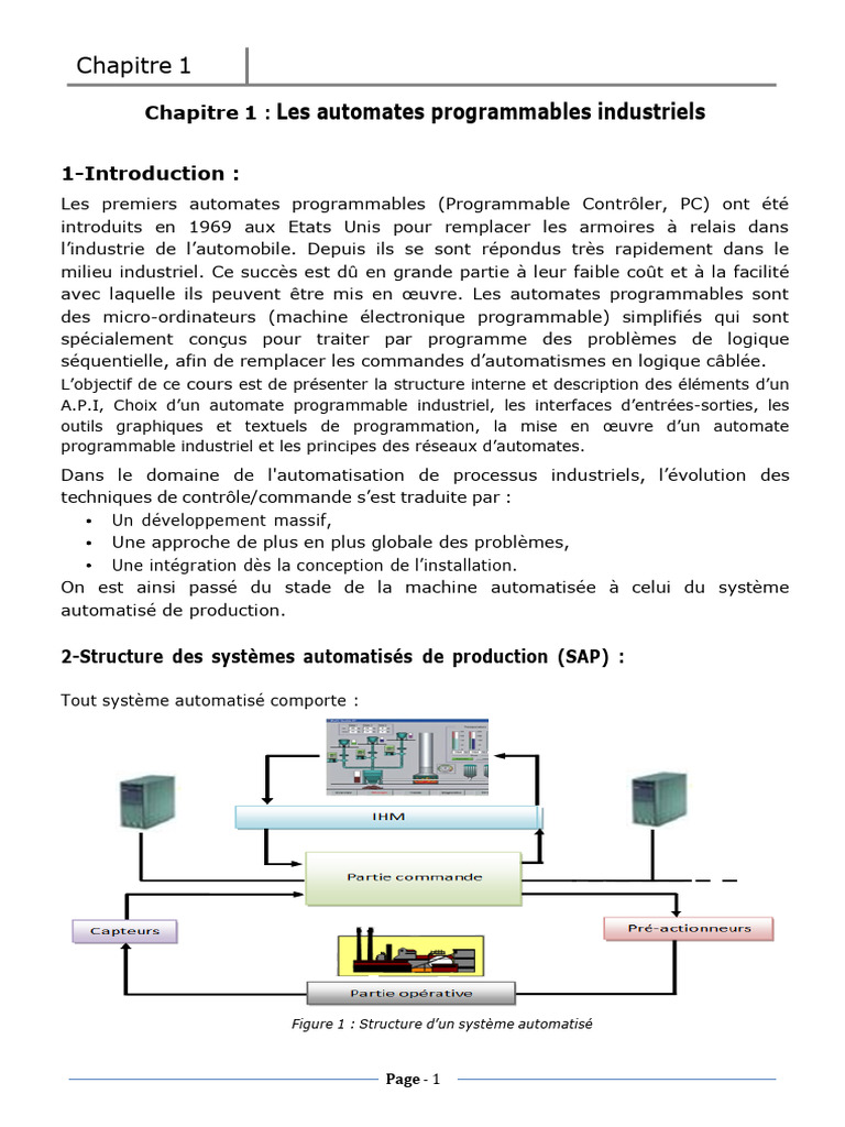 Structure des systèmes automatisés | PDF | Automate programmable ...