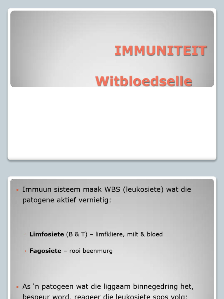 4 Immuniteit - WBS | PDF
