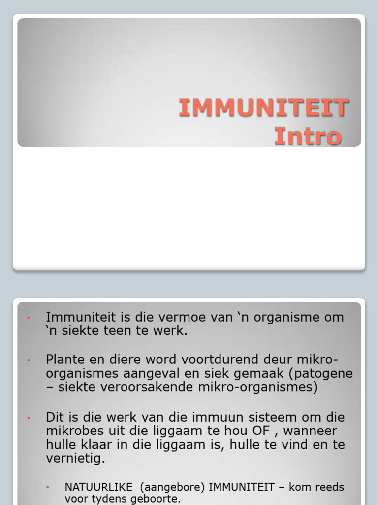 4 Immuniteit - Intro | PDF
