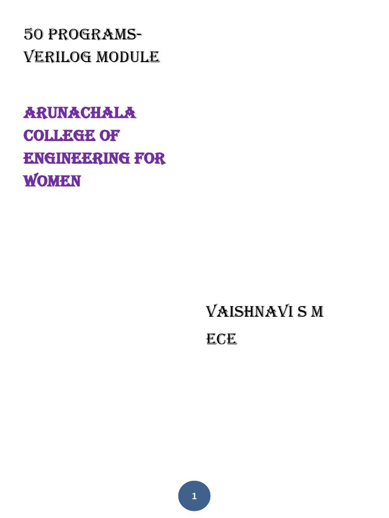 Verilog Code | PDF | Digital Electronics | Electronics