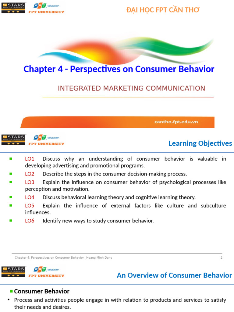 3_MKT304_Hoang Minh Dang_Chap 4_Perspectives on Consumer Behavior | PDF | Consumer Behaviour ...
