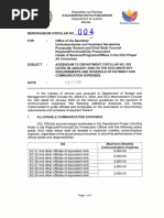 Communication Allowance Memo 2025 | PDF | Receipt | Expense
