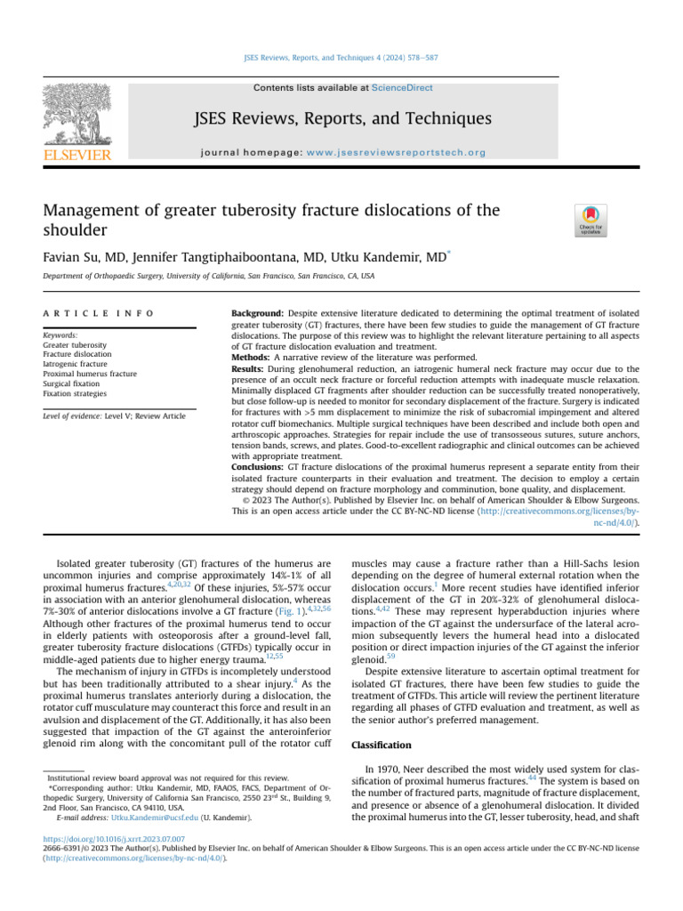 gt fracture | PDF | Shoulder | Magnetic Resonance Imaging
