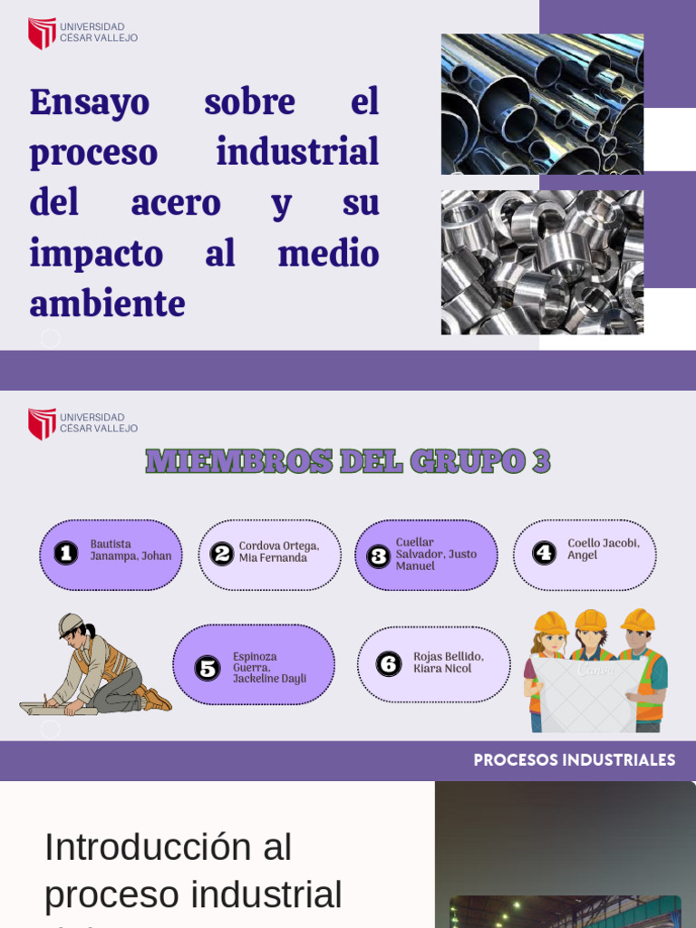 Introduccion Al Proceso Industrial Del Acero | PDF | Contaminación | Sustentabilidad
