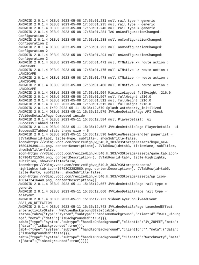 Jio Meet Logs | PDF | Computing | Software