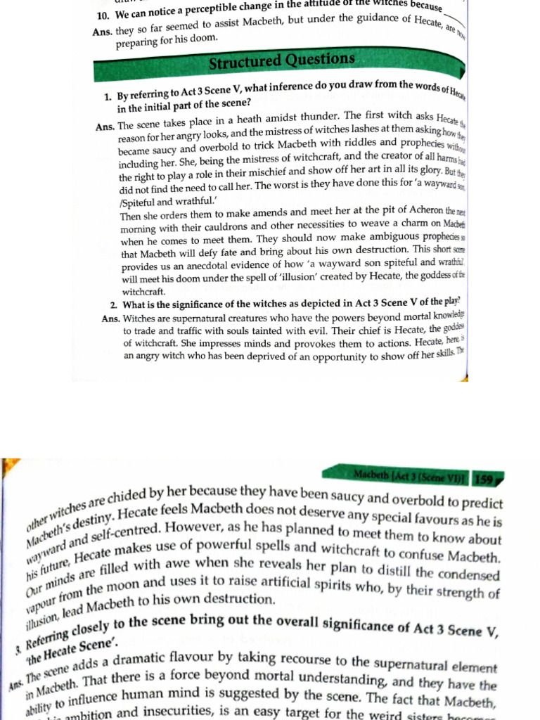 Macbeth Act 3 Scene 5 | PDF