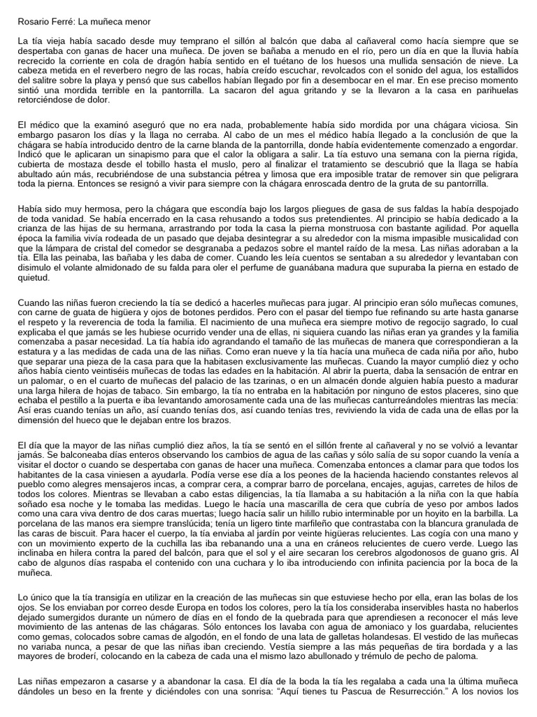 La muñeca menor | PDF