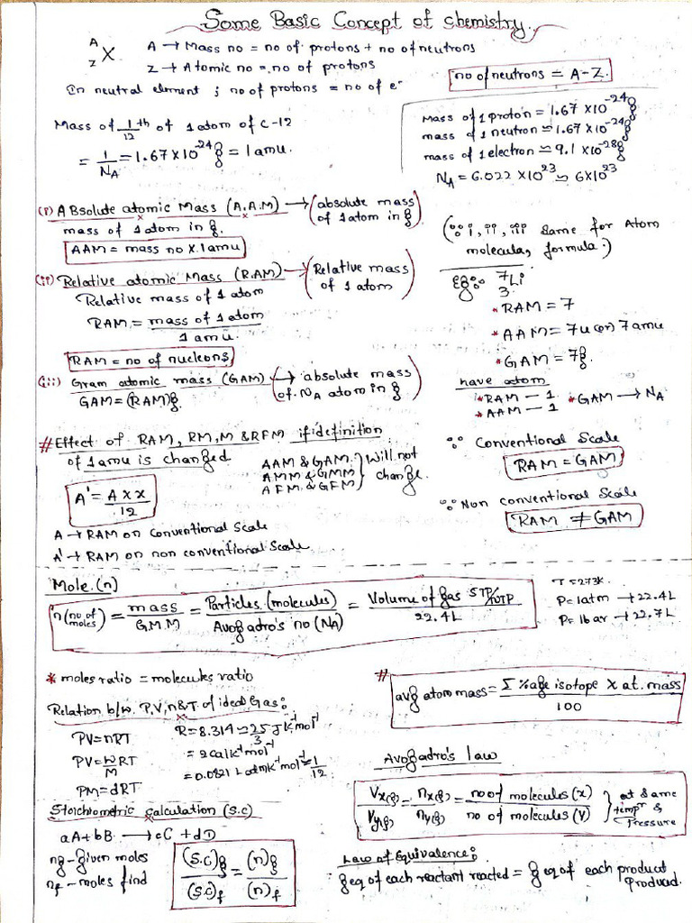 Some Basic Concept of Chemistry | PDF
