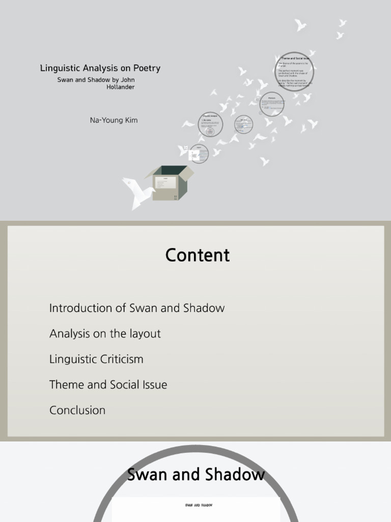 Swan and Shadow | PDF