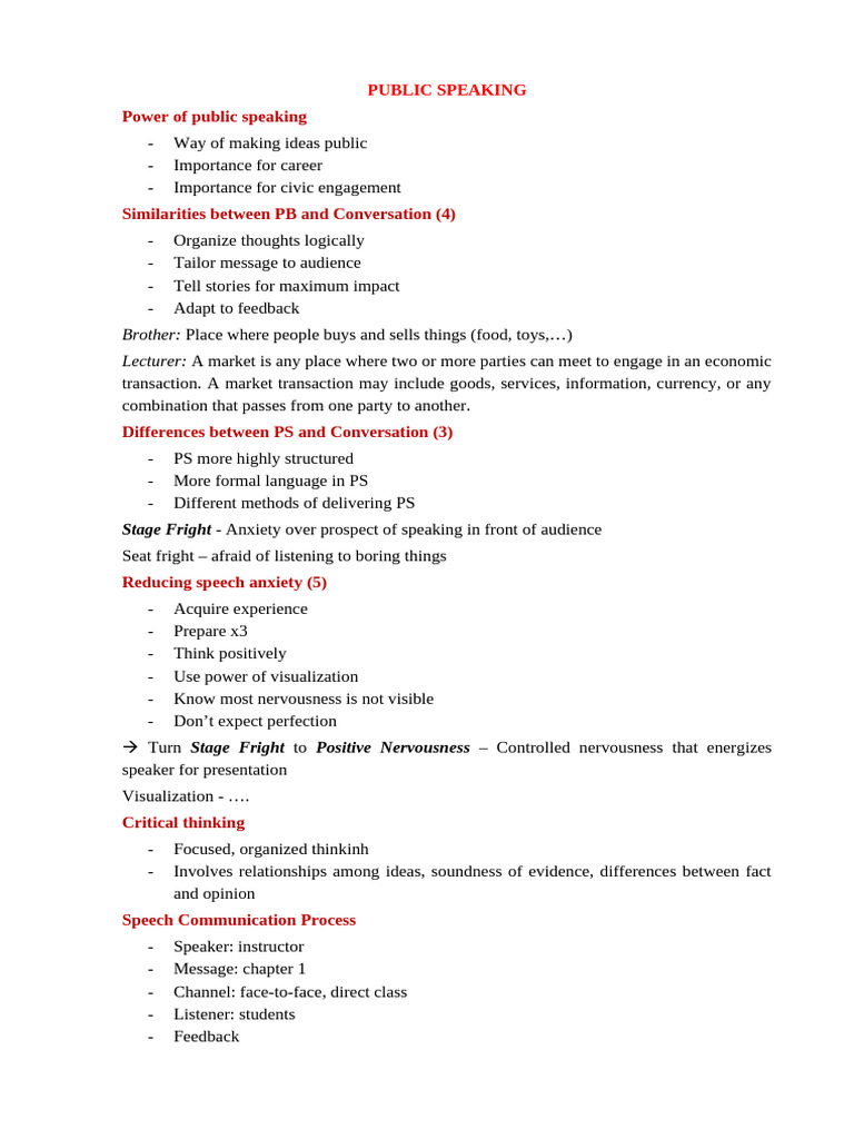 PUBLIC-SPEAKING | PDF | Public Speaking | Communication