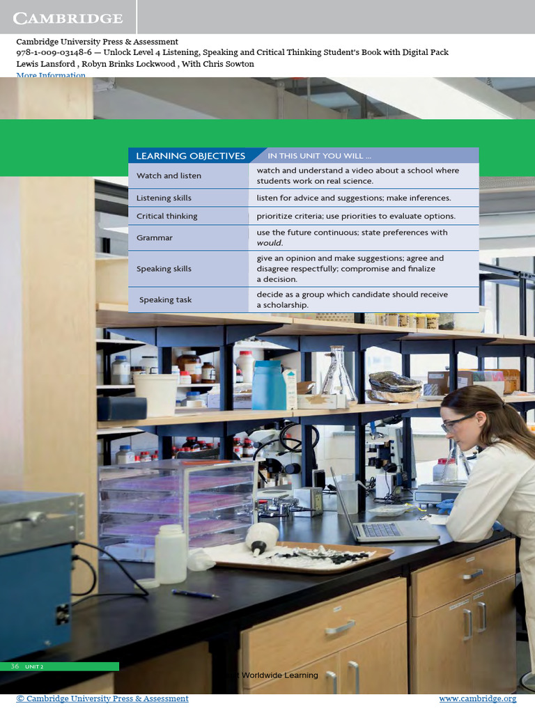 Unit2 - Unlock Listening Speaking Level 4 | PDF | Emergency Department ...