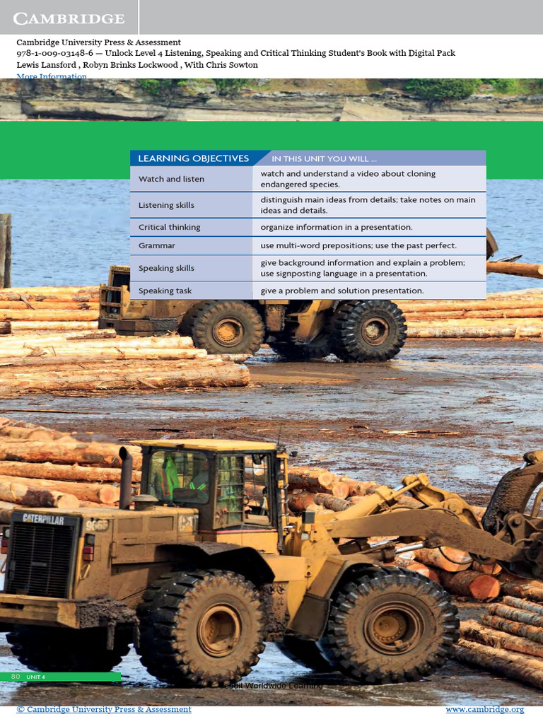 Unit4 - Unlock Listening Speaking Level 4 | PDF | Desert | Volcano