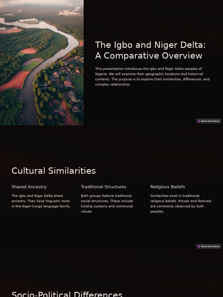 The Igbo and Niger Delta A Comparative Overview | PDF | Igbo People ...