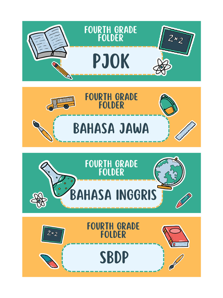 Label Map Mapel | PDF