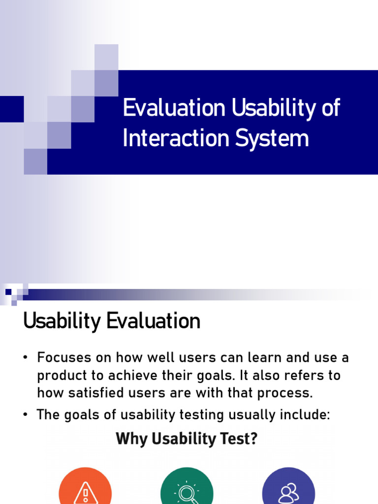 Evaluation Usability of Interactive System | PDF | Usability | Computing