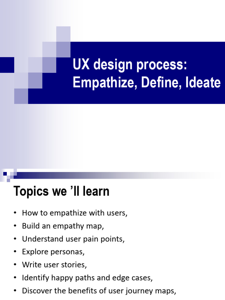 Starting the UX Design Process | PDF | Empathy | Design Thinking