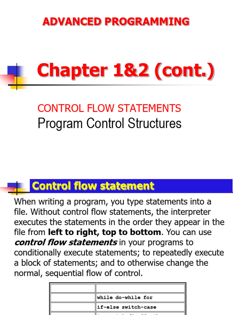 Part 03 - Java Basics 3 - Flow Control - 2025 | PDF | Control Flow | Integer (Computer Science)