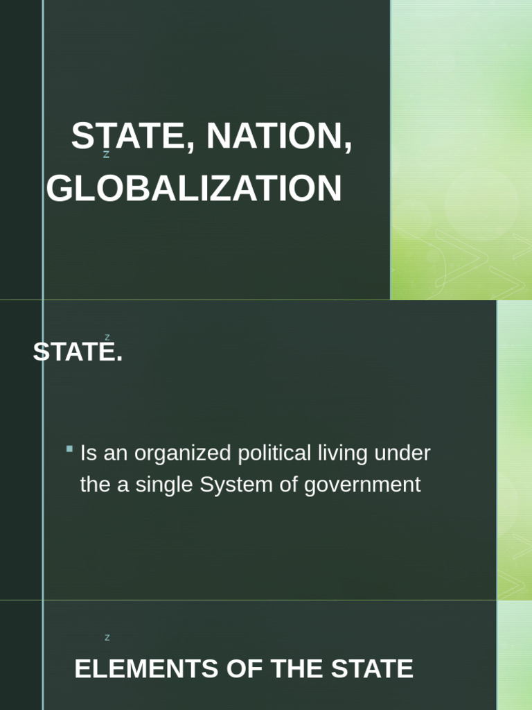 State Nation Globalization | PDF