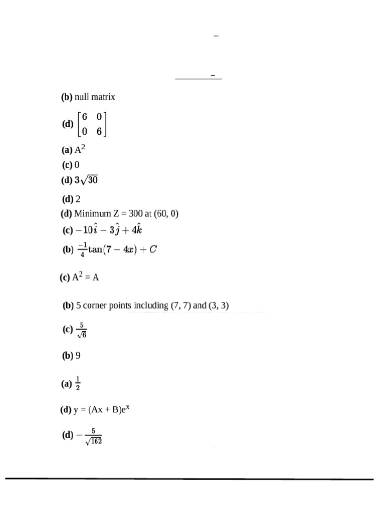 Grade 12 - PB2 - Math - Set A (MS) | PDF