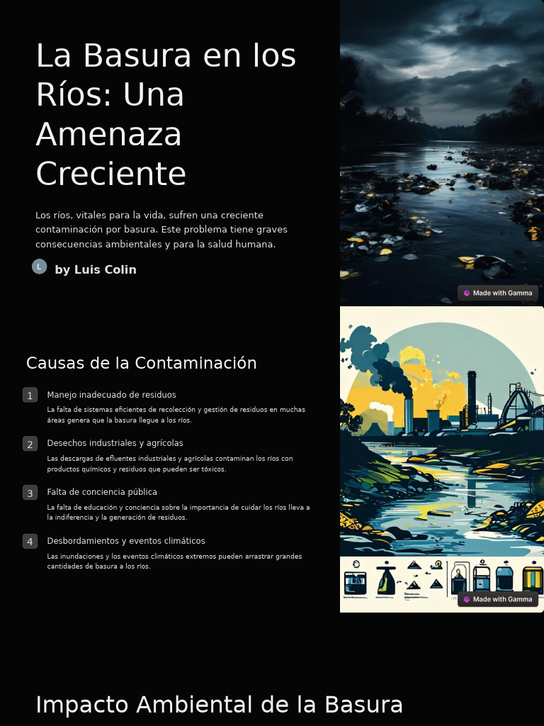 La Basura en Los Rios Una Amenaza Creciente | PDF | Residuos ...