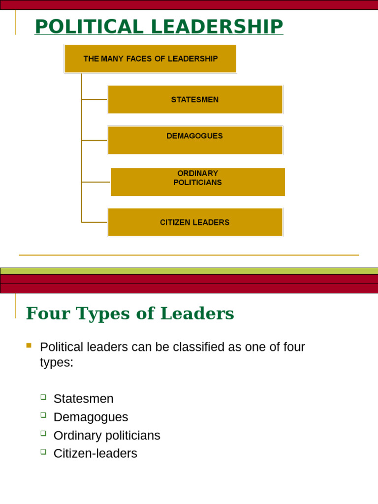 Types of Political Leaders Explained | PDF | Plato | Socrates