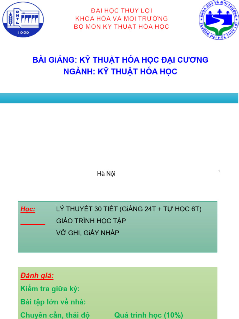 Chuong 1-GIOI THIEU CHUNG VE CONG NGHE HH | PDF