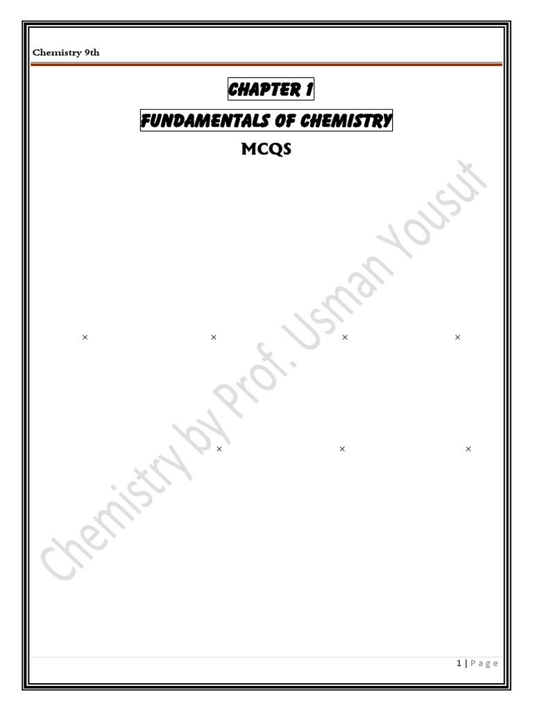 9th Chemistry Final File Edited | PDF | Chemical Bond | Periodic Table