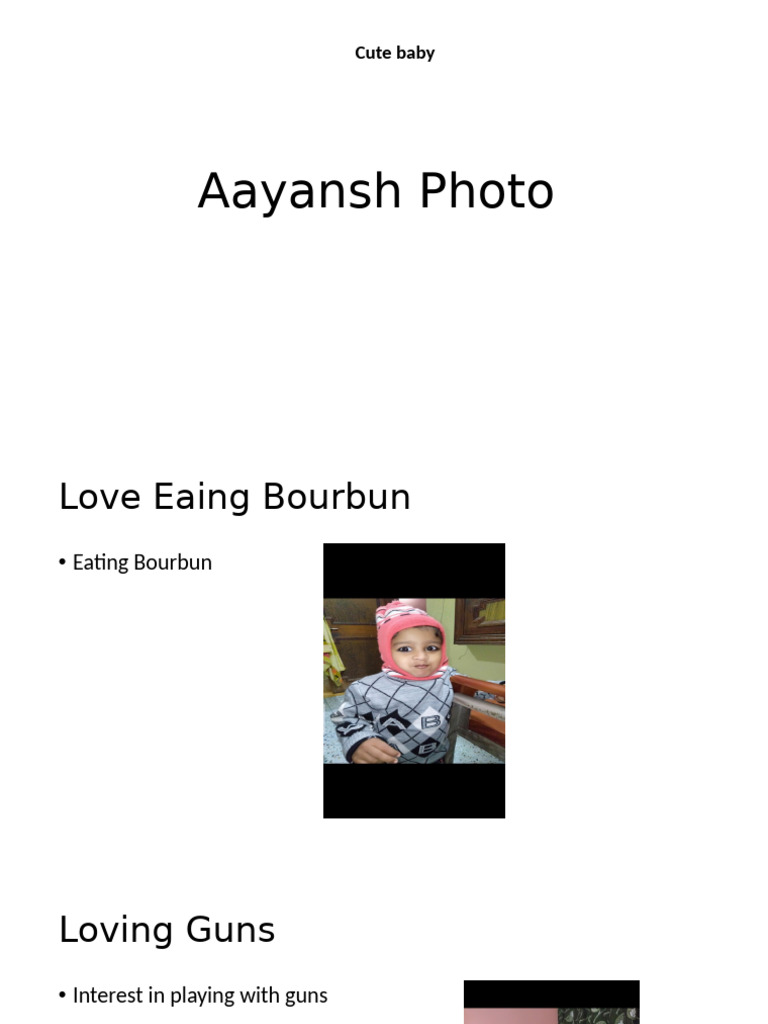 Aayansh Photo: Cute Baby | PDF