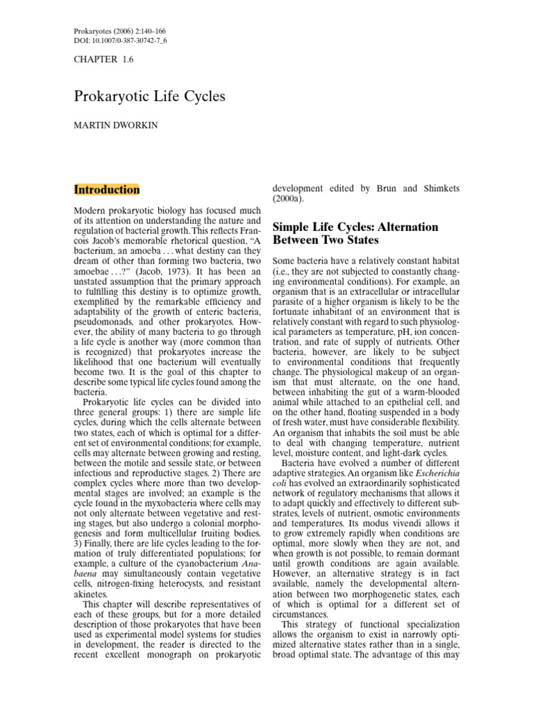 Prokaryotes Cell Cylce | PDF | Bacteria | Organisms