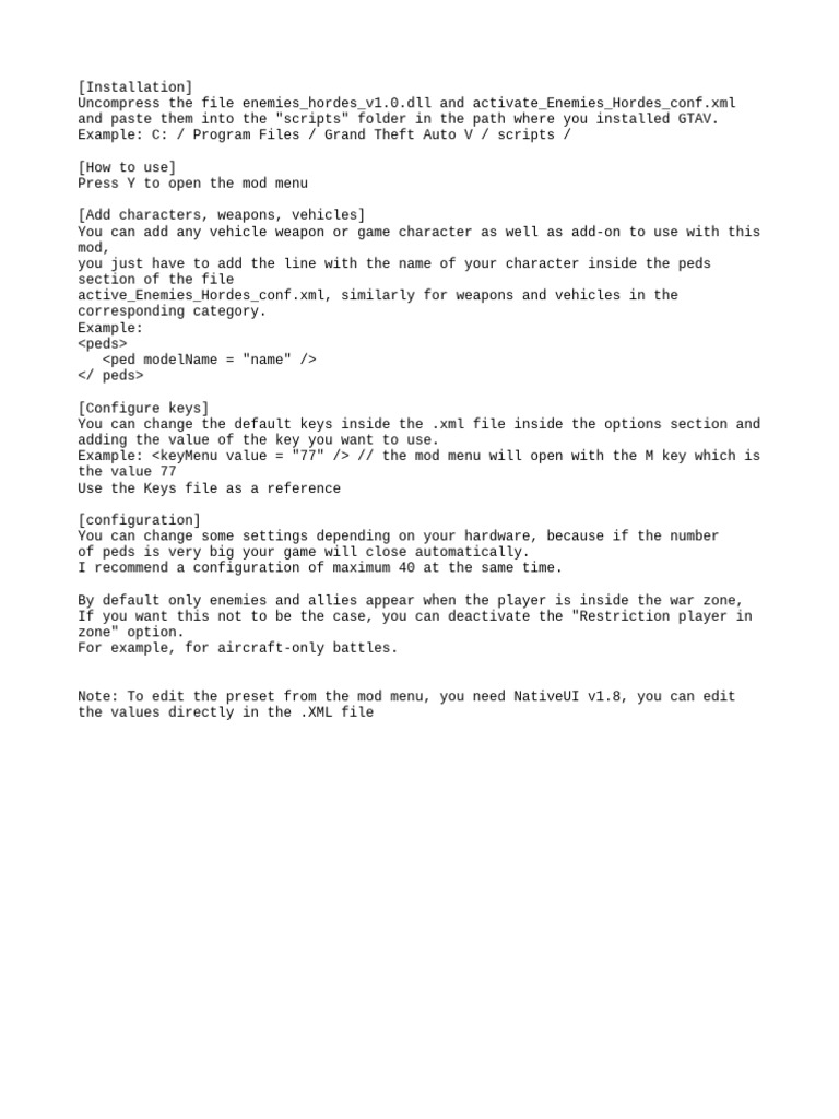 Instructions | PDF