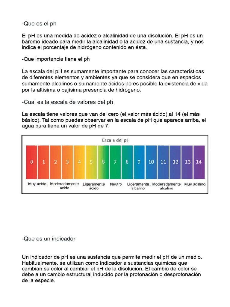 El pH | PDF