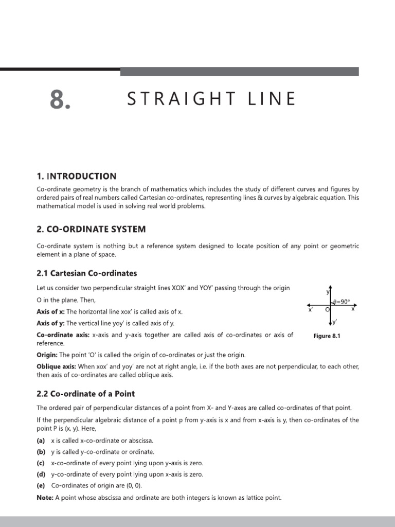 Straight Lines | PDF