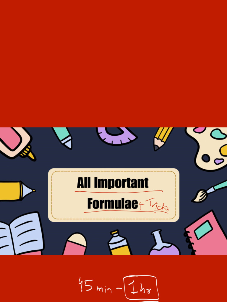 Math Formula Class 10th | PDF