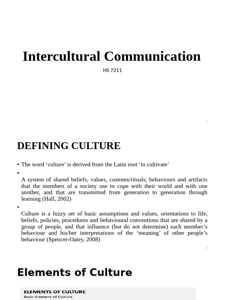Intercultural Communication | PDF | Communication | Psychology