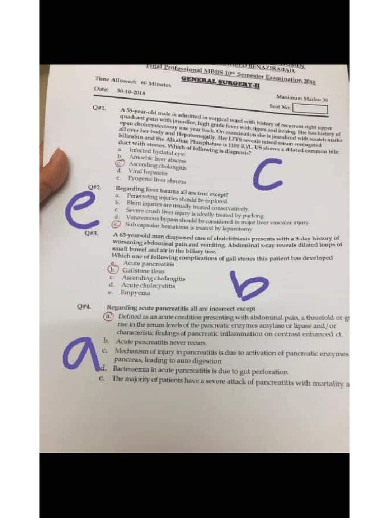 2018 Surgery BCQ | PDF