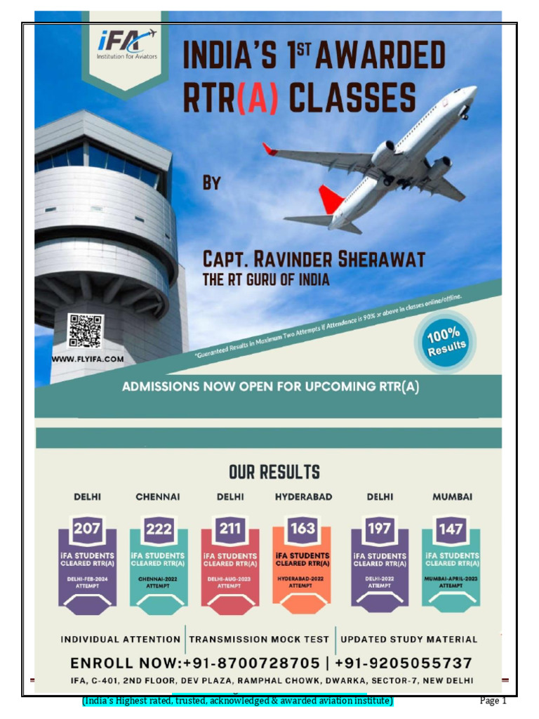 Capt. Ravinder Sherawat | PDF | Air Traffic Control | Instrument Flight Rules