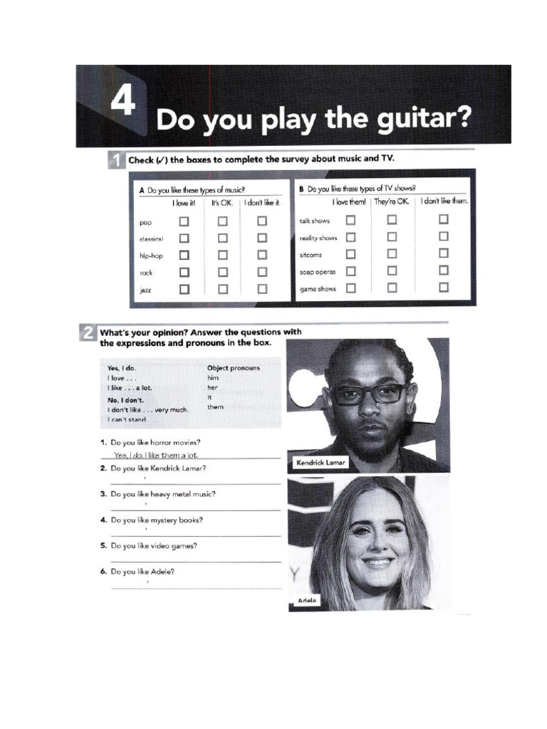 Unit 4 Workbook-1-6 | PDF