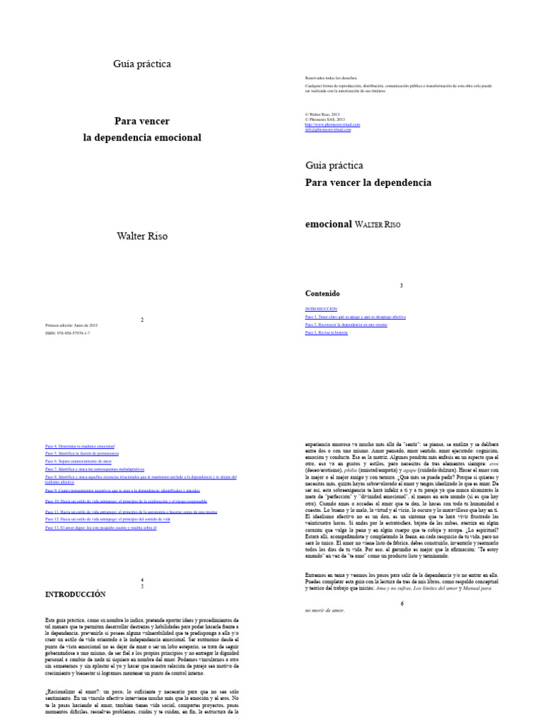 Guía Practica para Vencer La Dependencia Emocional | PDF | Amor | Las emociones