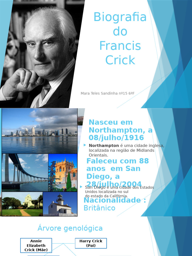 Biografia de Francis Crick: DNA e Ciência | PDF