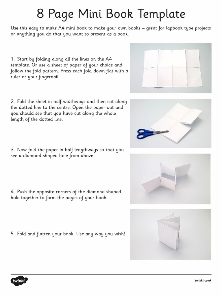 2c Mini Book Template | PDF