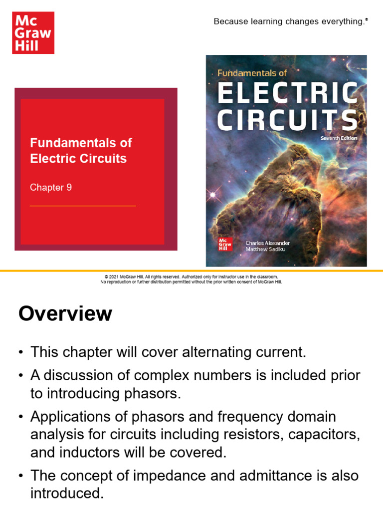 Alexander FundamentalsElectricCircuits 7e Chap009 PPTs | PDF | Electrical Impedance | Electrical ...