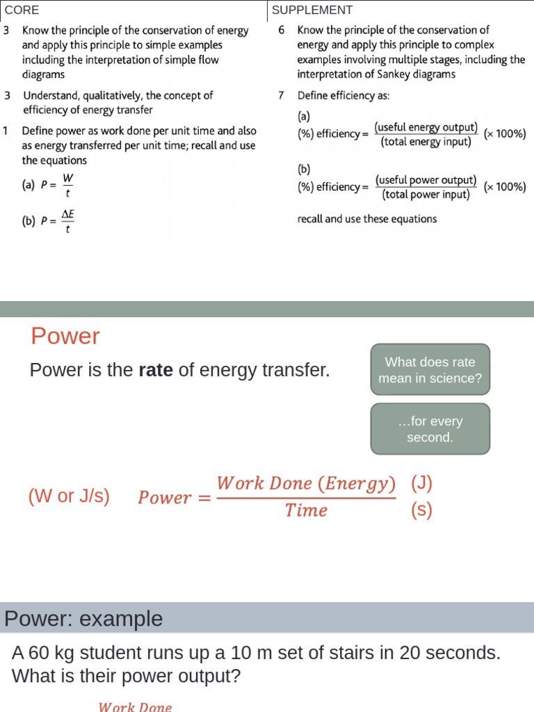 L4 - Power and Efficiency-2 | PDF | Watt | Physical Sciences
