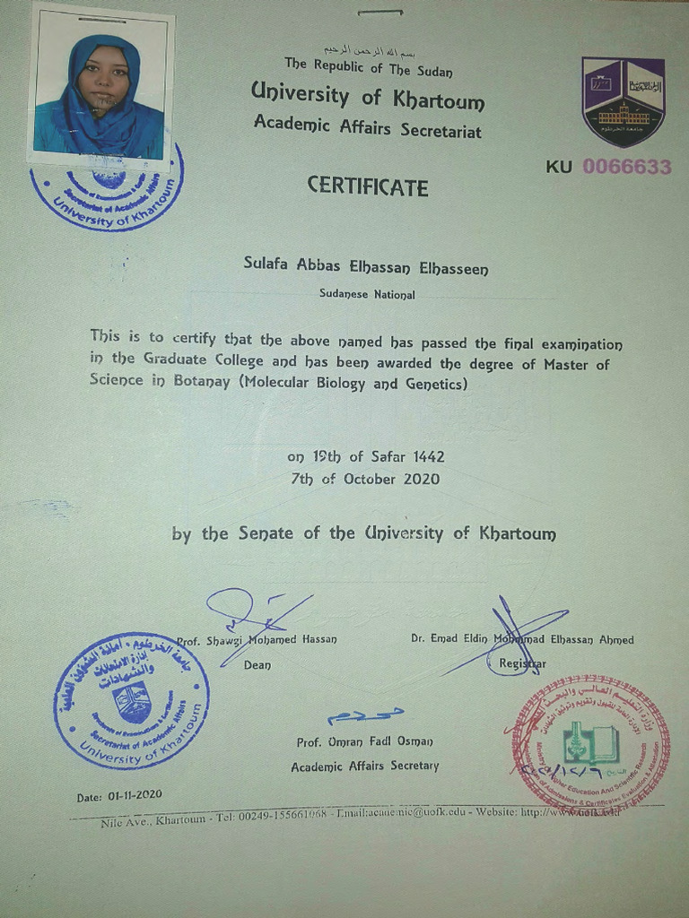 Master's Certificate | PDF
