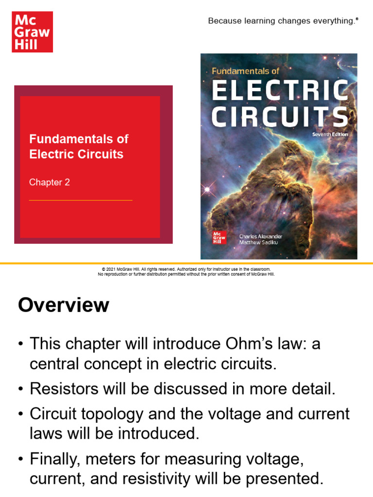 Alexander FundamentalsElectricCircuits 7e Chap002 PPTs | PDF ...